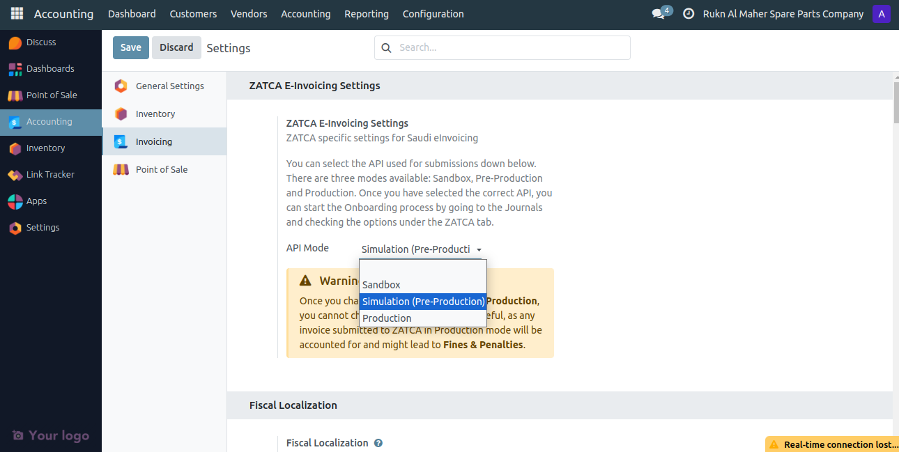ZATCA Phase 2 Odoo Implementation | Saudi E-Invoicing & VAT